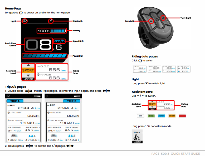 Pace 500.3 Manual and Assembly – Aventon