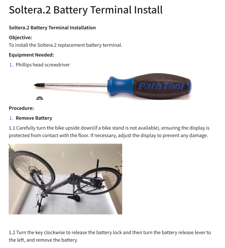 Soltera.2 Battery Terminal Install – Aventon