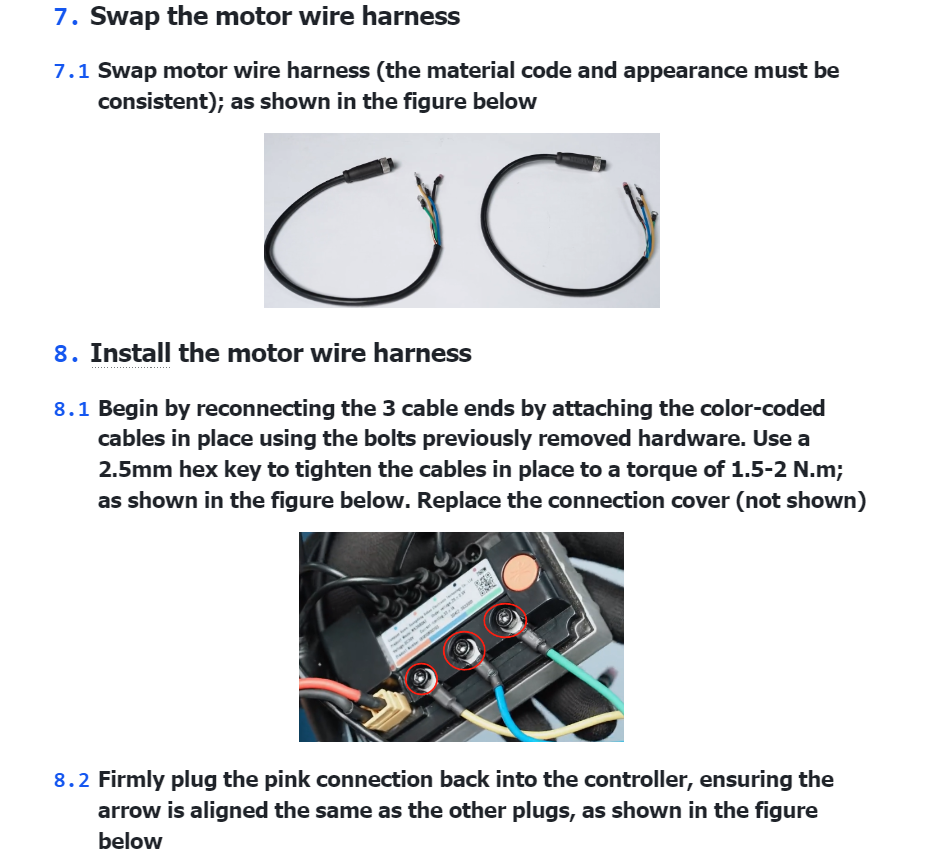 Abound SR Motor Wire Harness Install – Aventon