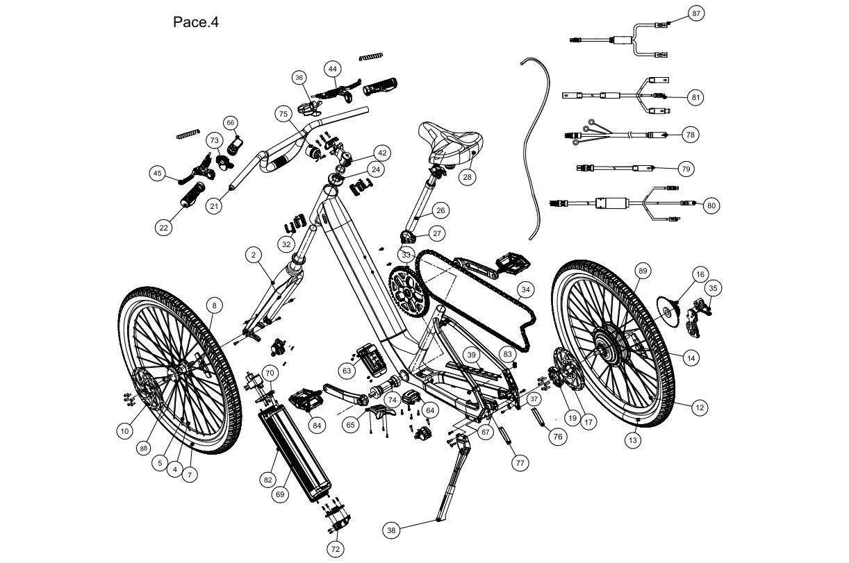 Pace 4 Exploded View – Aventon